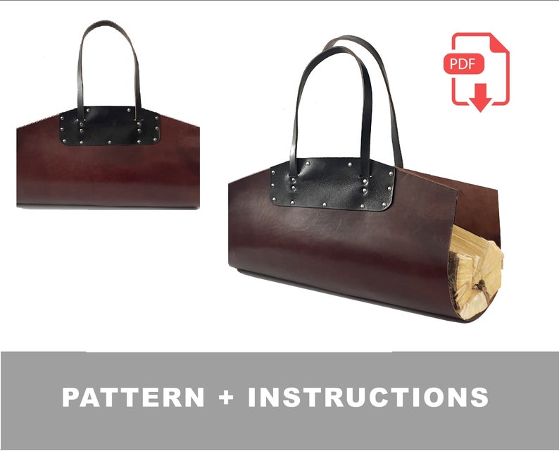 PDF Leather Firewood Carrier Pattern - Etsy