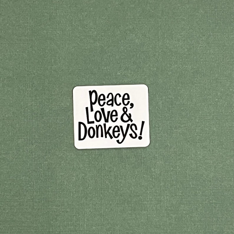 Donkey Sticker Set of 3 - Etsy