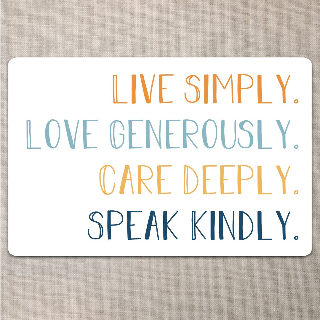 Live Simply.... Sticker - Etsy