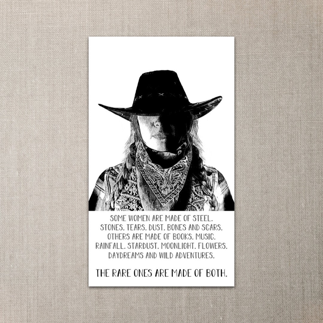 Strong Woman Cowgirl Mini Notes - Package of 20, 2" X 3.5" Flat Cards ...