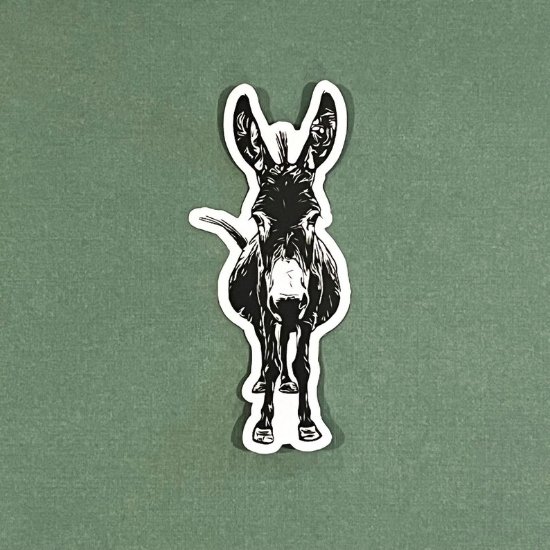 Donkey Sticker Set of 3 - Etsy