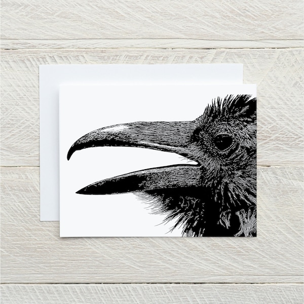 Raven Notecards - Etsy