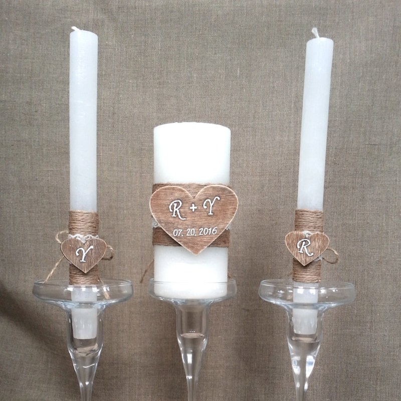 Rustic Unity Candle - Etsy