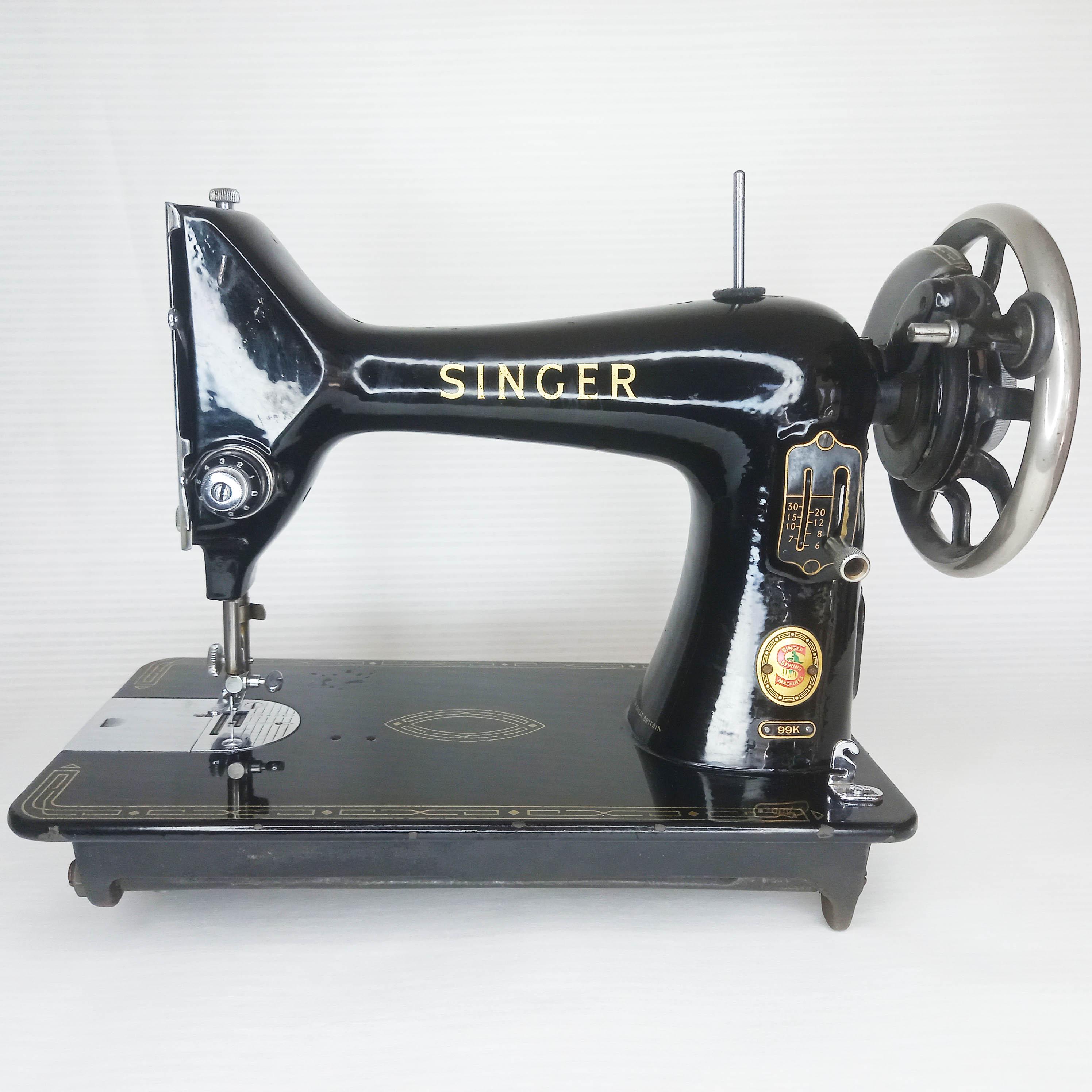 Singer Sewing Machine Model 99K (1961), Vintage Singer Sewing Machine N ...