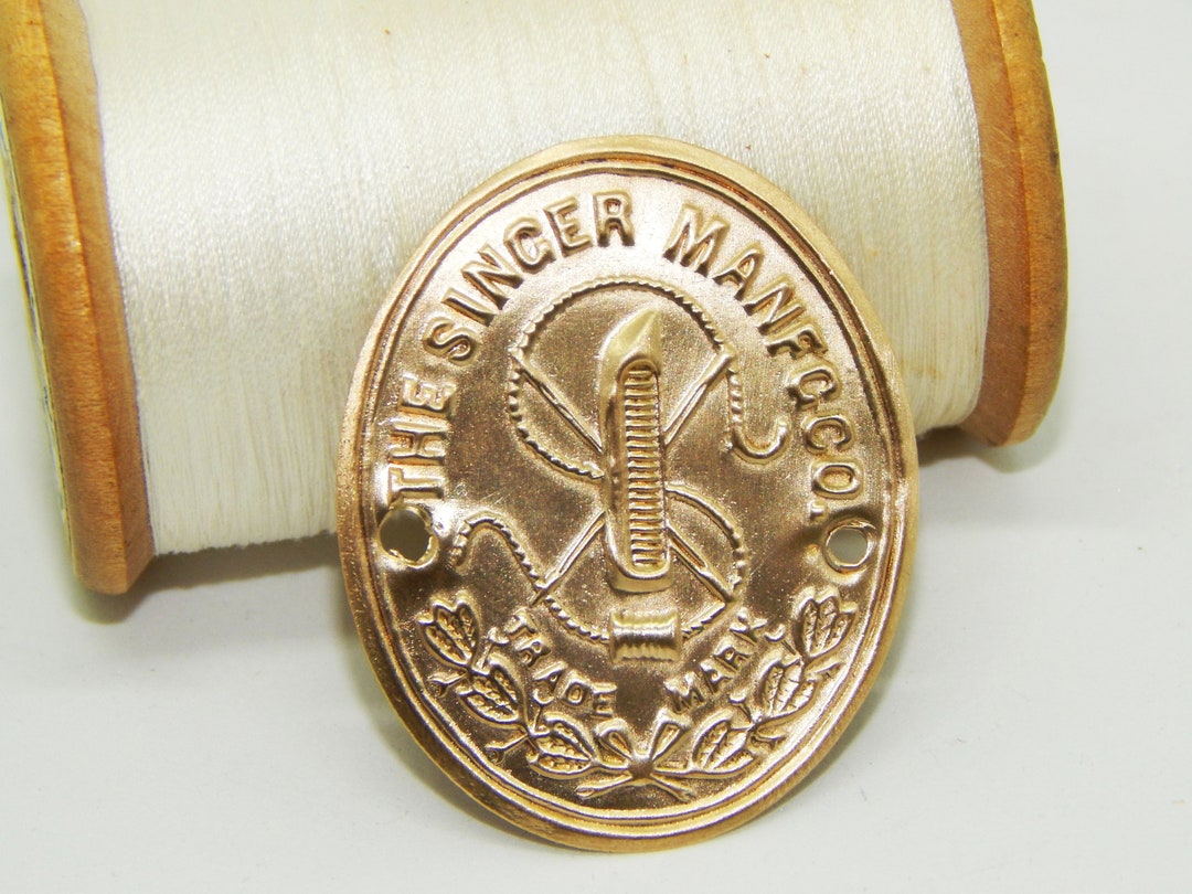 Antique Singer Sewing Machine Label Plates, Singer Manufacturing Tag ...