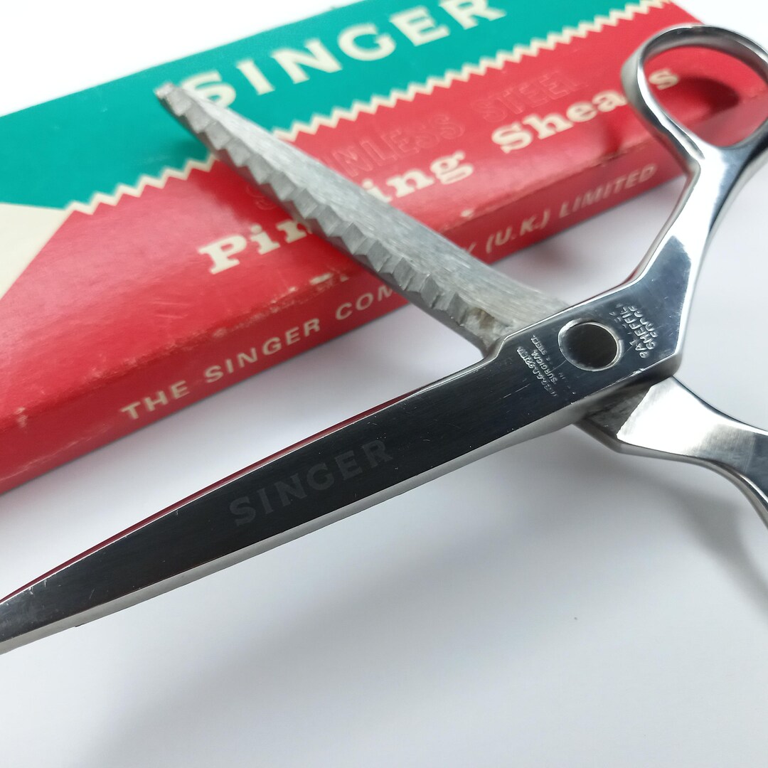 Original Singer Pinking Shears Sheffield Forged, Vintage Singer 7 ...