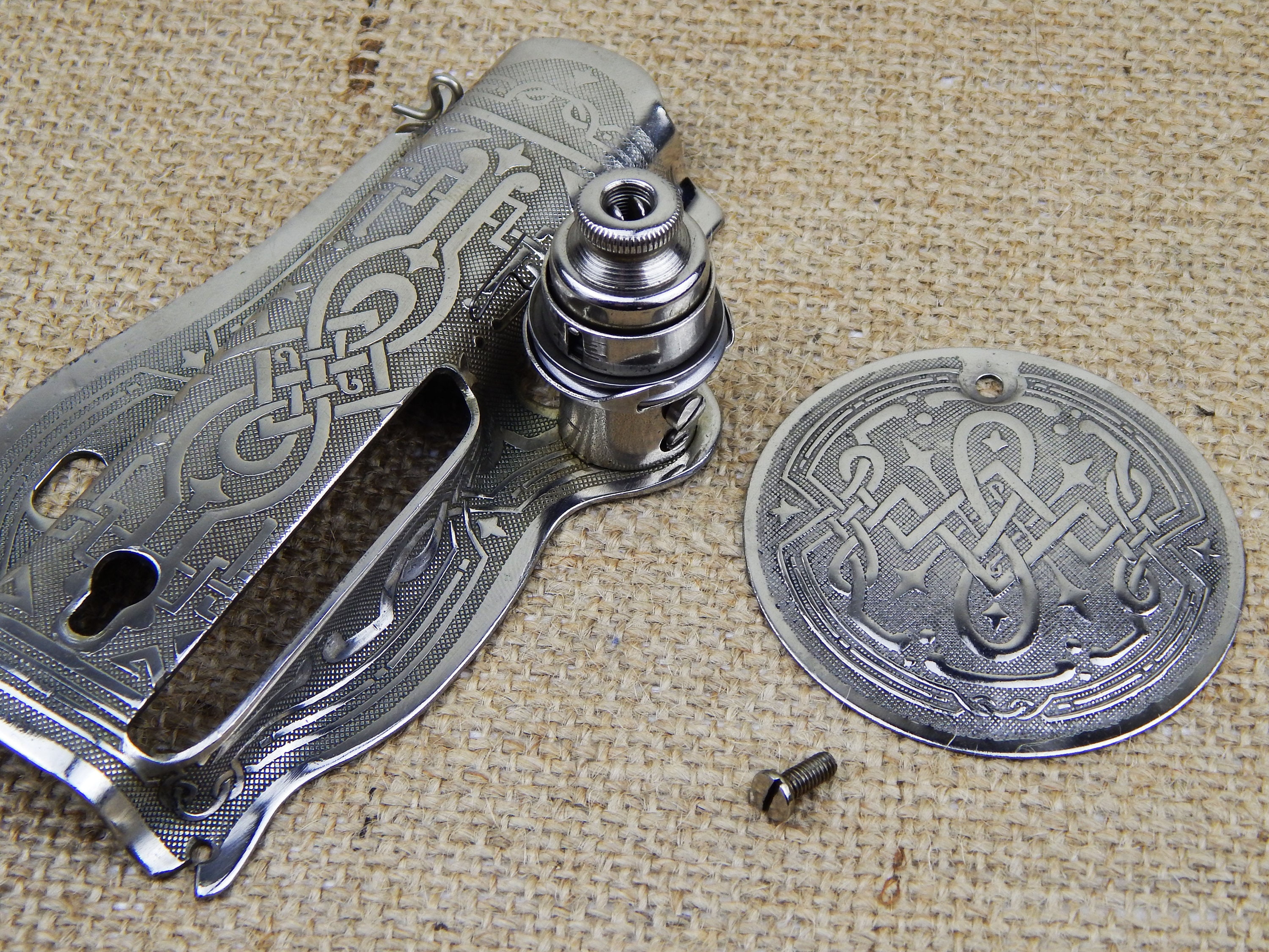 Blackside Scroll Face Plate & Backplate Face Front Plate for Singer ...