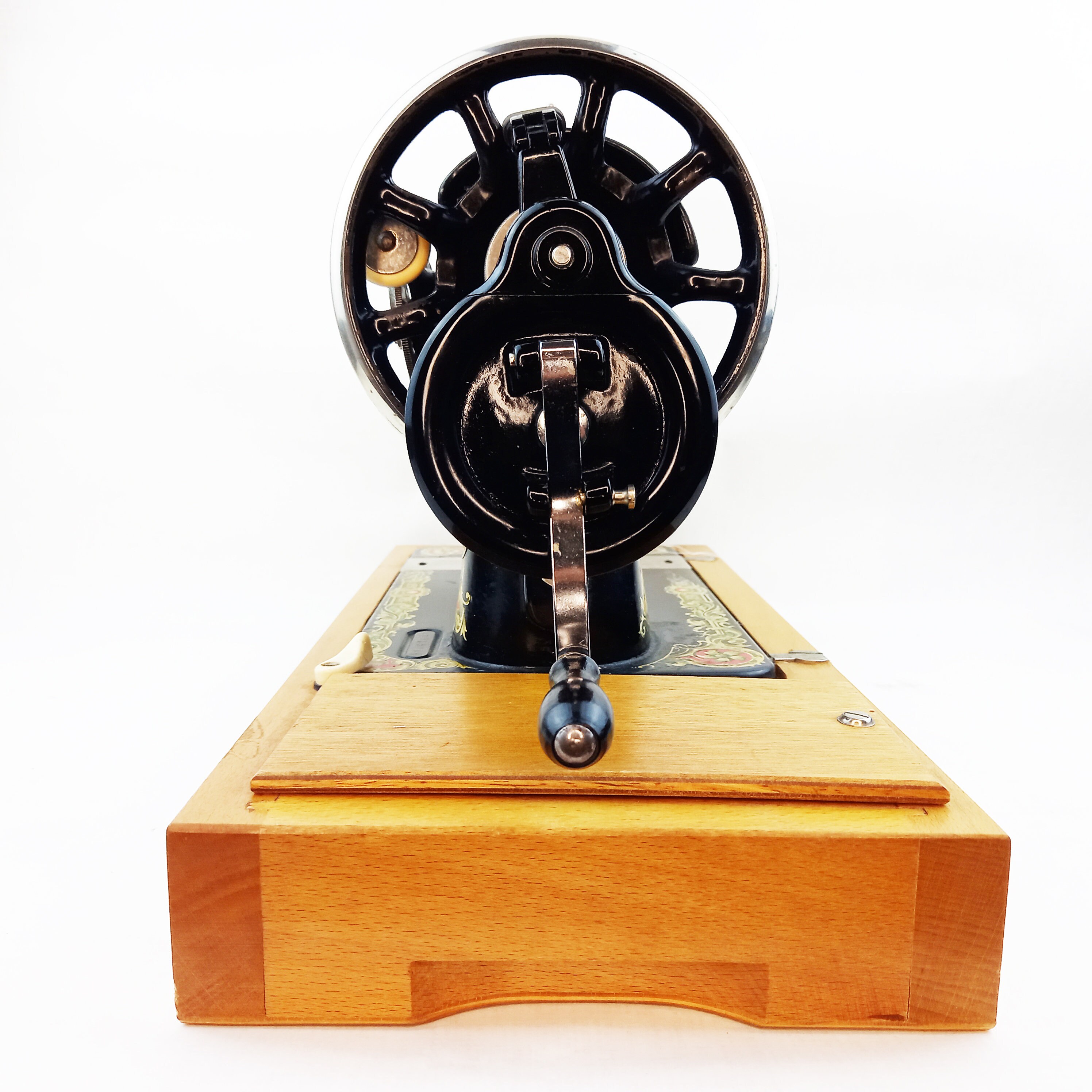Antique Singer Hand Crank Sewing Machine Model 127K (1924) - Vintage ...