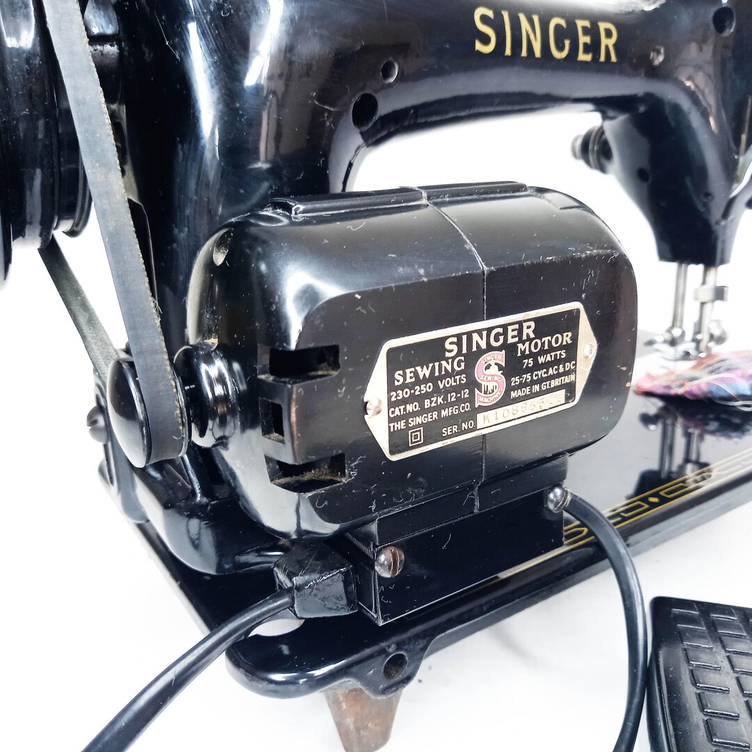 Singer Sewing Machine Motor BZK 12 - 12 With Foot Pedal Speed ...
