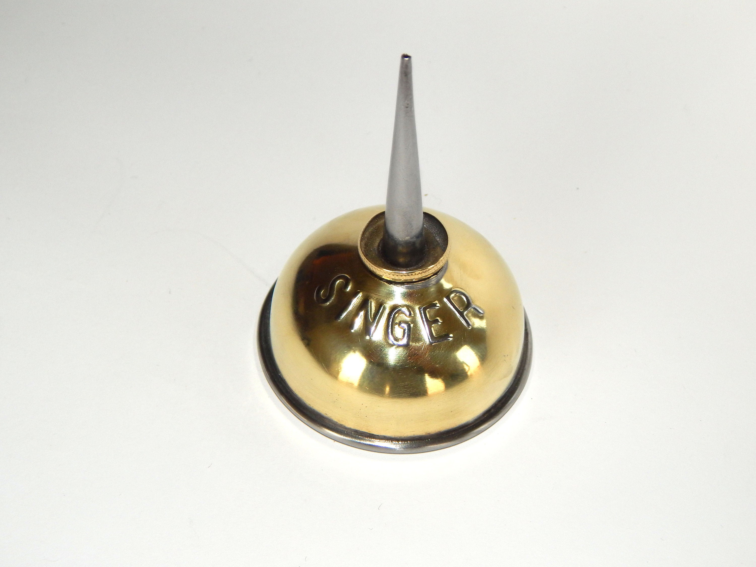 Antique Singer Oil Brass Sewing Machine Lubrication Oiler, Original ...