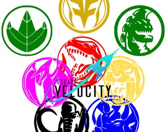 Power rangers svg | Etsy