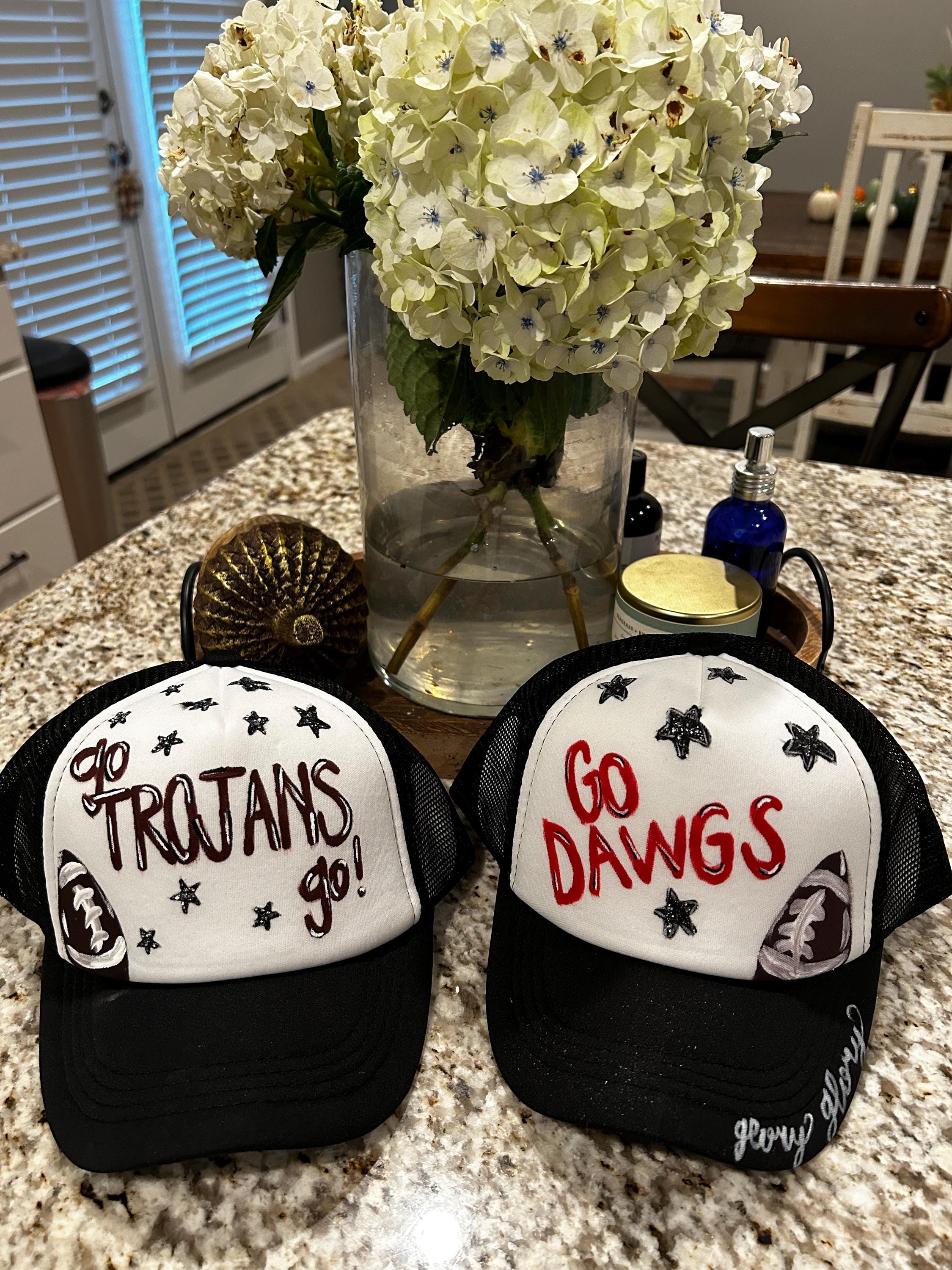 Custom Hand-painted Trucker Hat - Etsy
