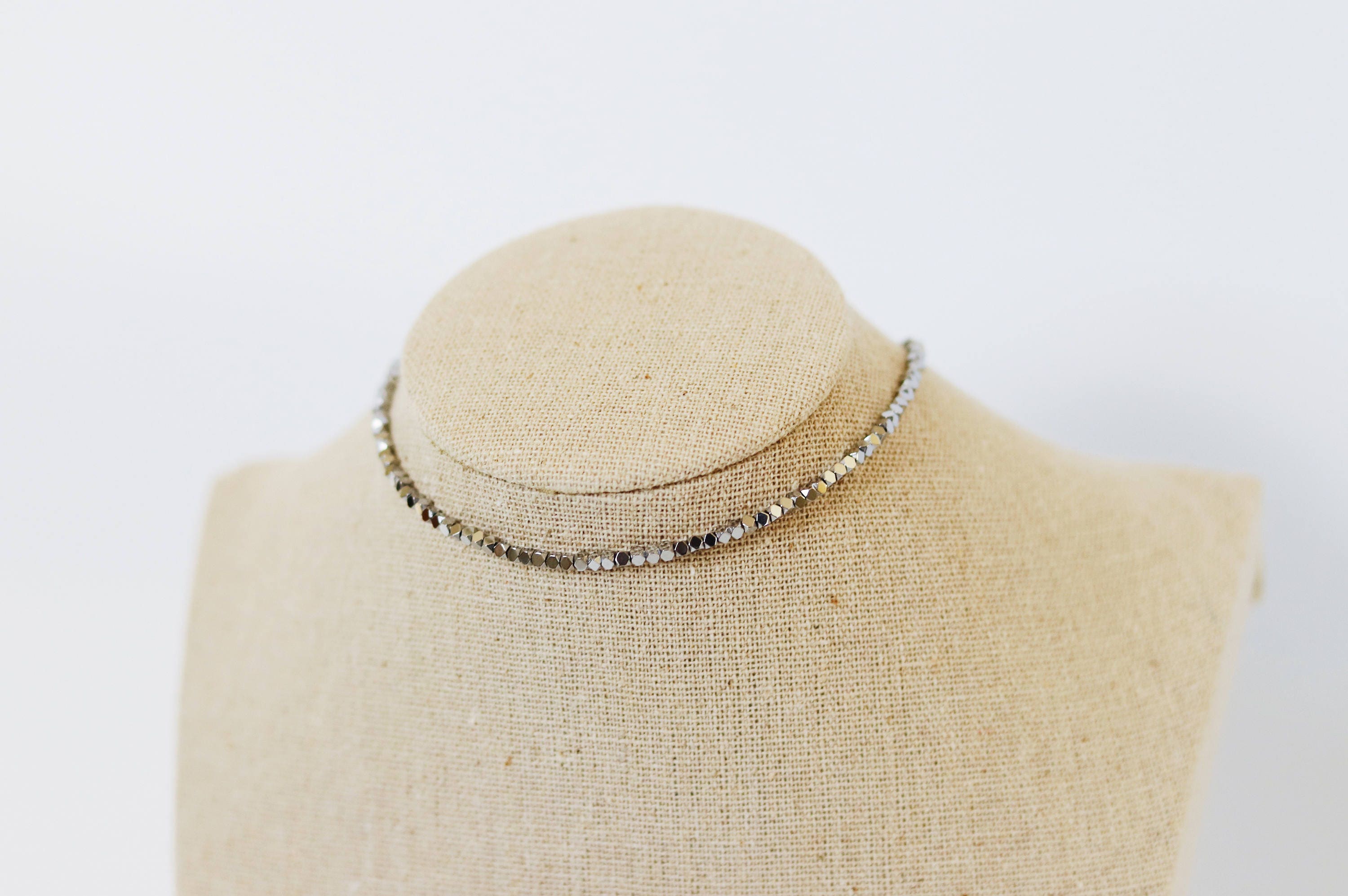 Delicate Beaded Chain Choker Beaded Chain Choker Gold | Etsy