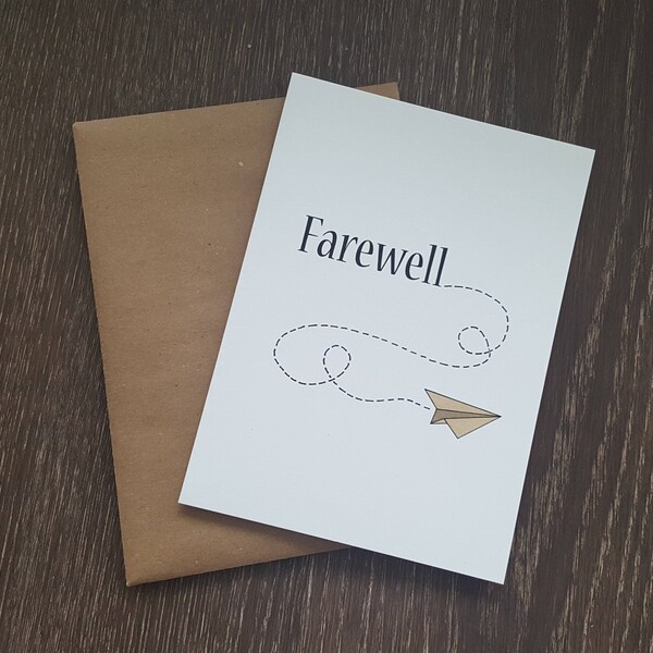 Farewell Card - Etsy