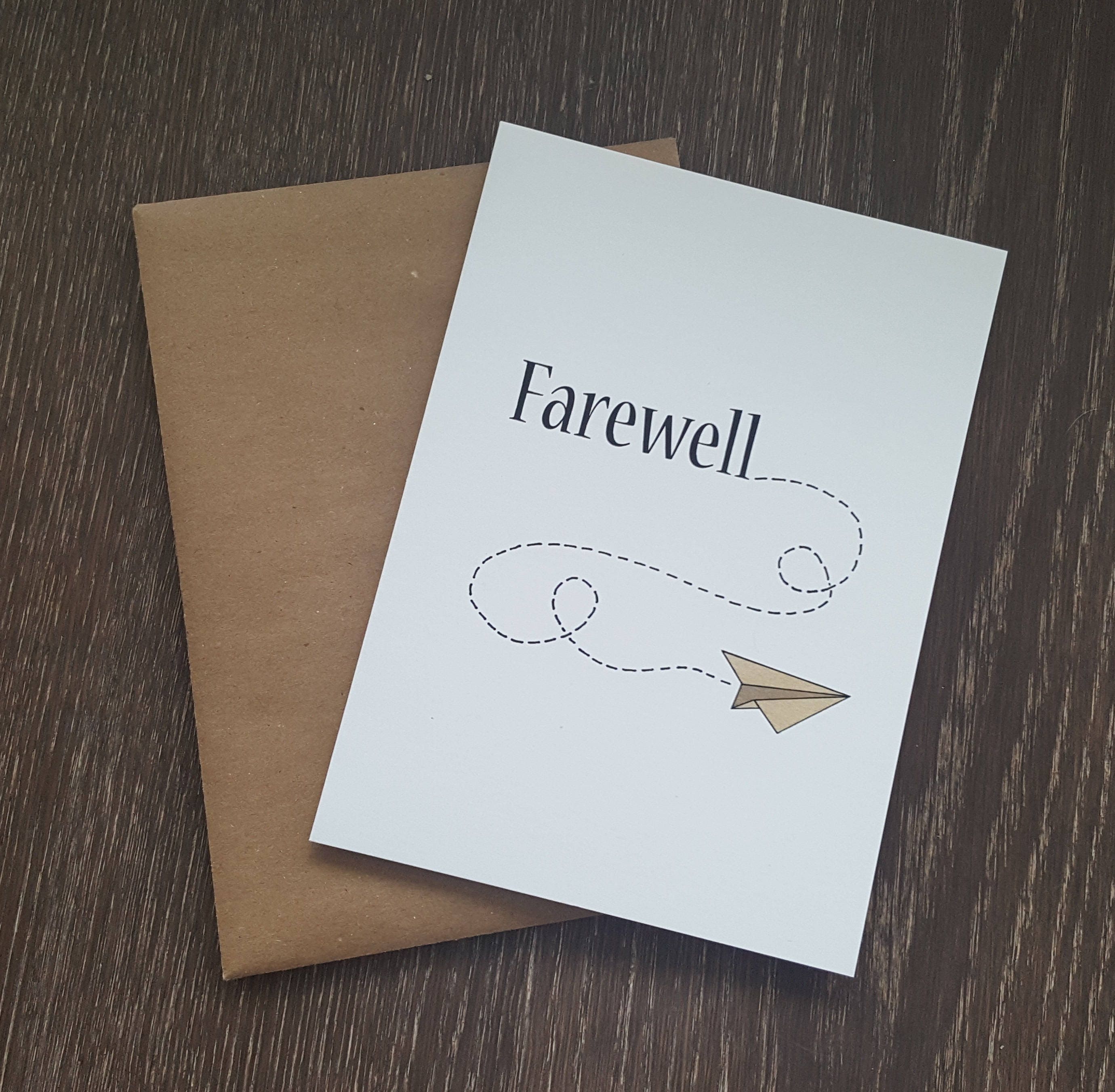 Goodbye Card Farewell Card Leaving Card Greeting Card | Etsy