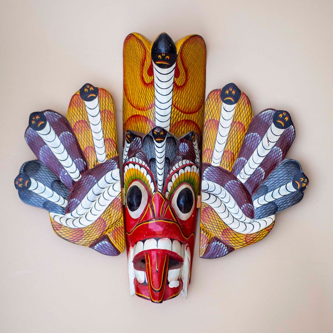 Traditional Sri Lanka naga Raksha Mask Wall - Etsy