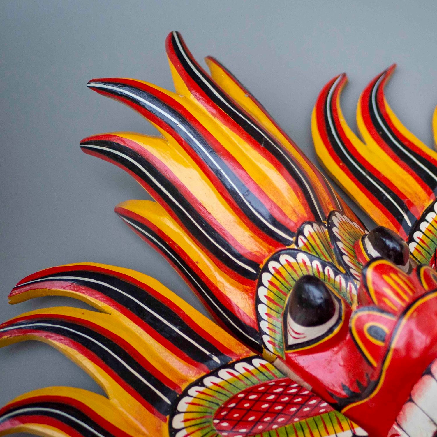 Traditional Sri Lanka gini Raksha fire Devil - Etsy