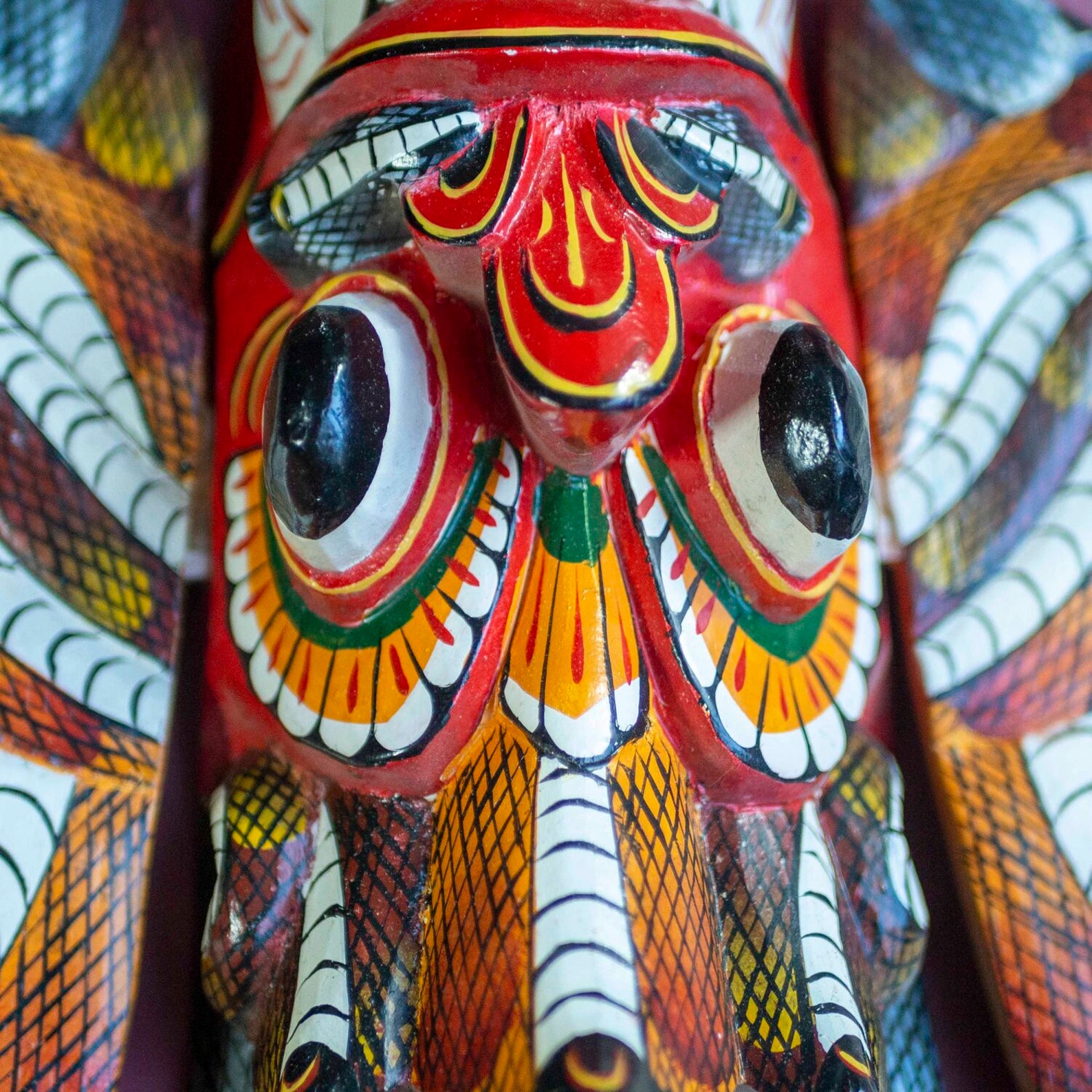 Vintage Traditional Sri Lanka Naga Raksha king Cobra Mask, Travel ...