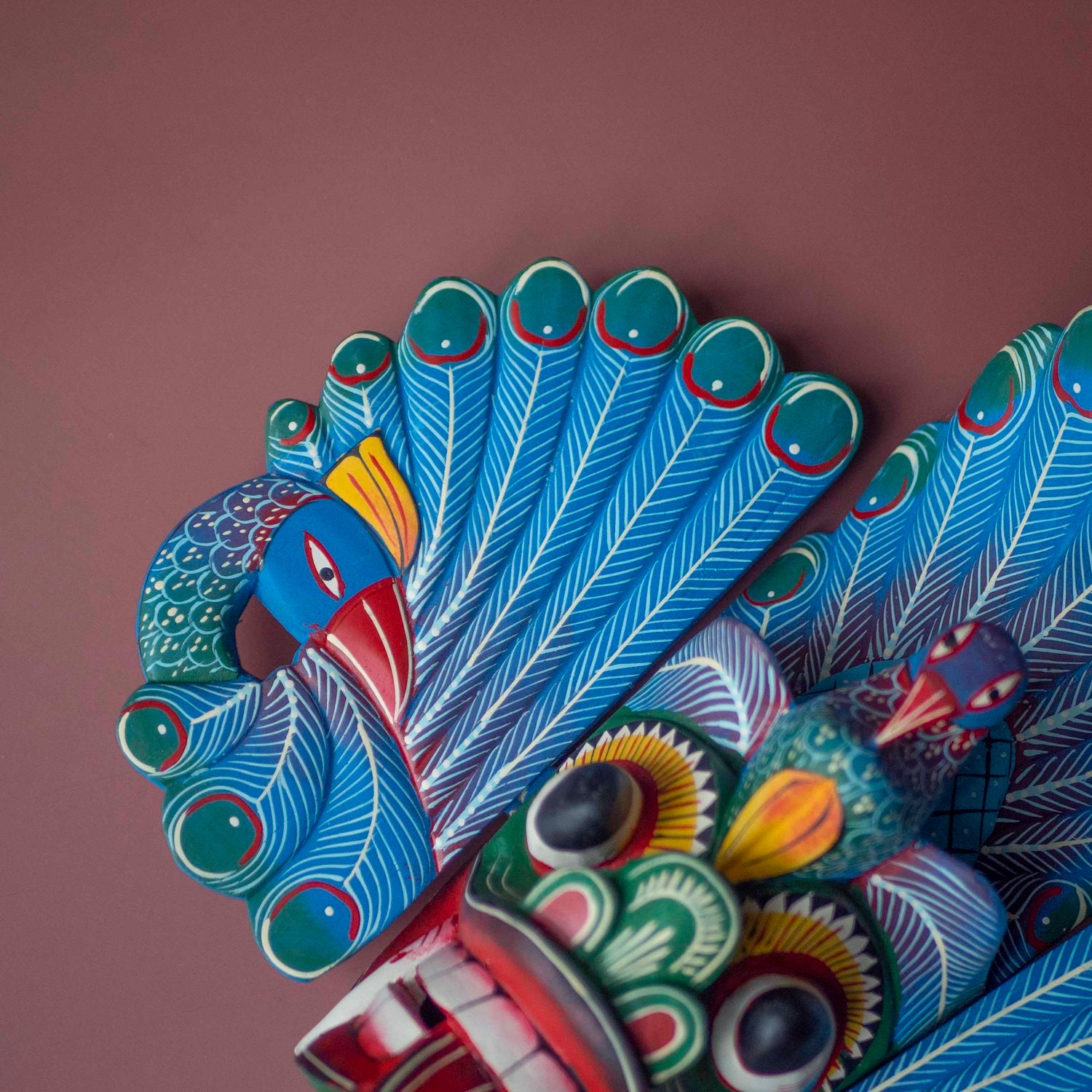 Traditional Sri Lanka mayura Raksha peacock Devil Mask, Travel, Hanging ...