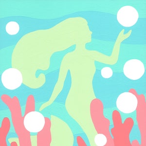 Mermaid Paint by Number Kit - Etsy