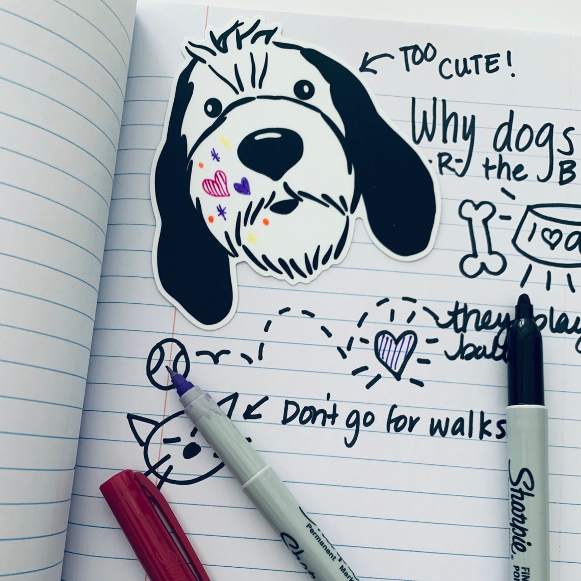 Dog Sticker (PBGV Hound Dog) - Etsy