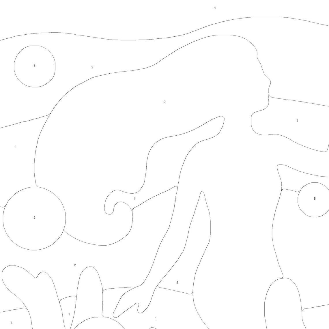 Mermaid Paint by Number Kit - Etsy