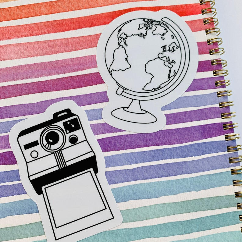 Polaroid Camera Sticker Color It With Sharpies - Etsy