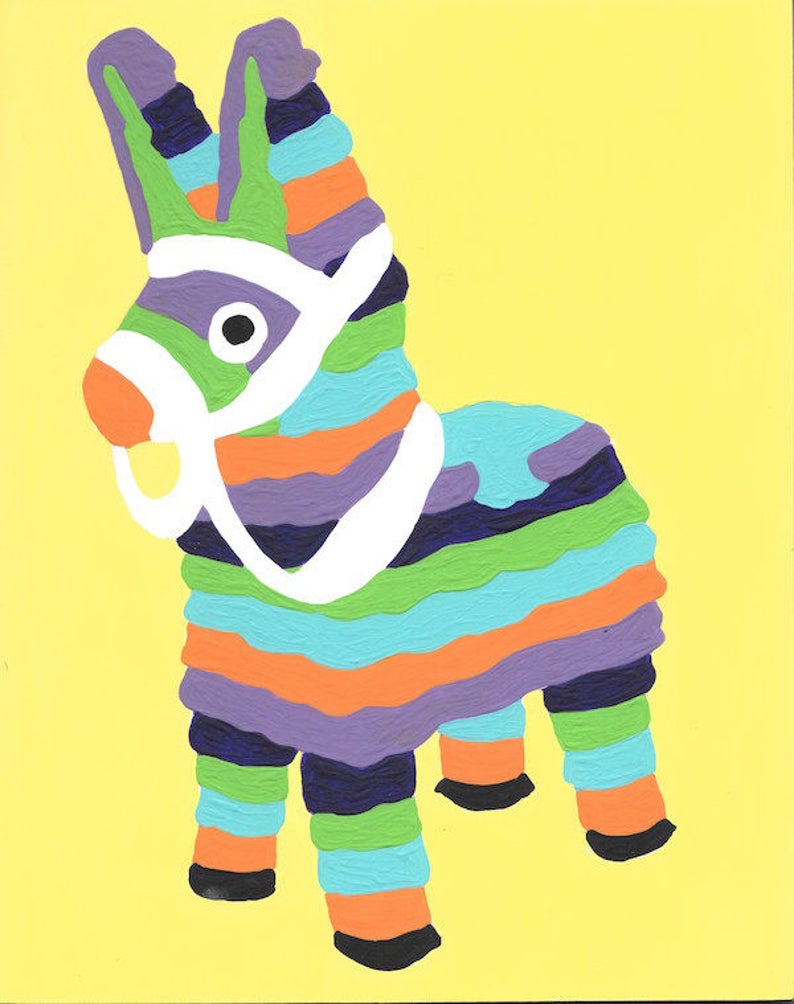 Piñata Paint by Number Kit - Etsy