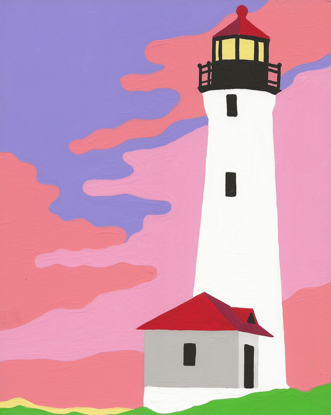 Lighthouse Paint by Number Kit - Etsy