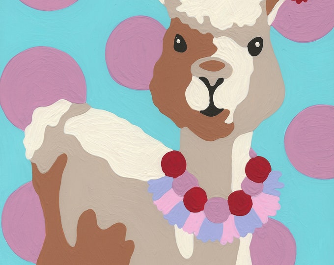 Llama Paint by Number Kit - Etsy
