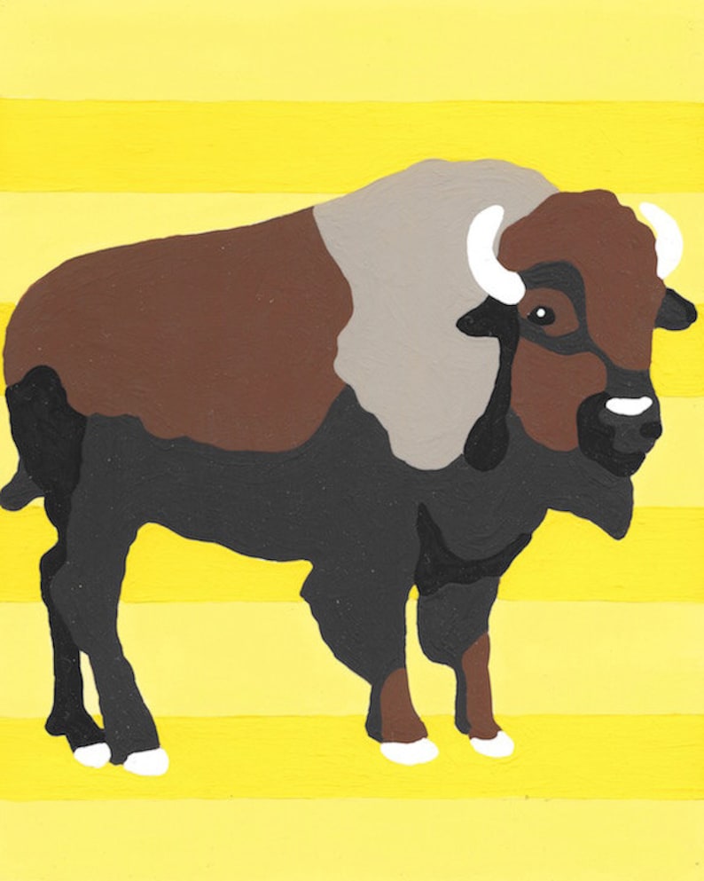 Buffalo Paint by Number Kit - Etsy