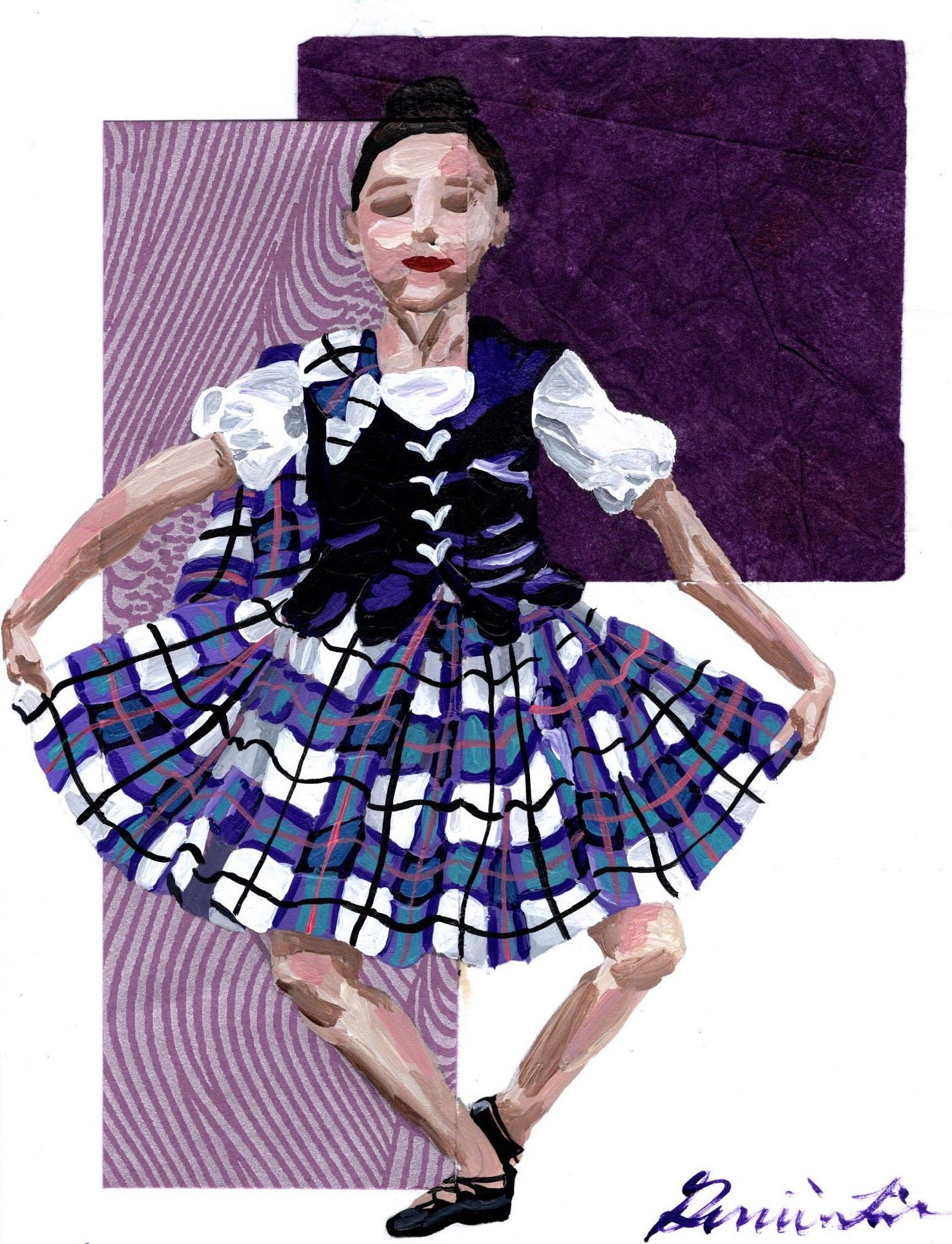 Purple Curtsy - Dress Purple Allendale - Etsy UK