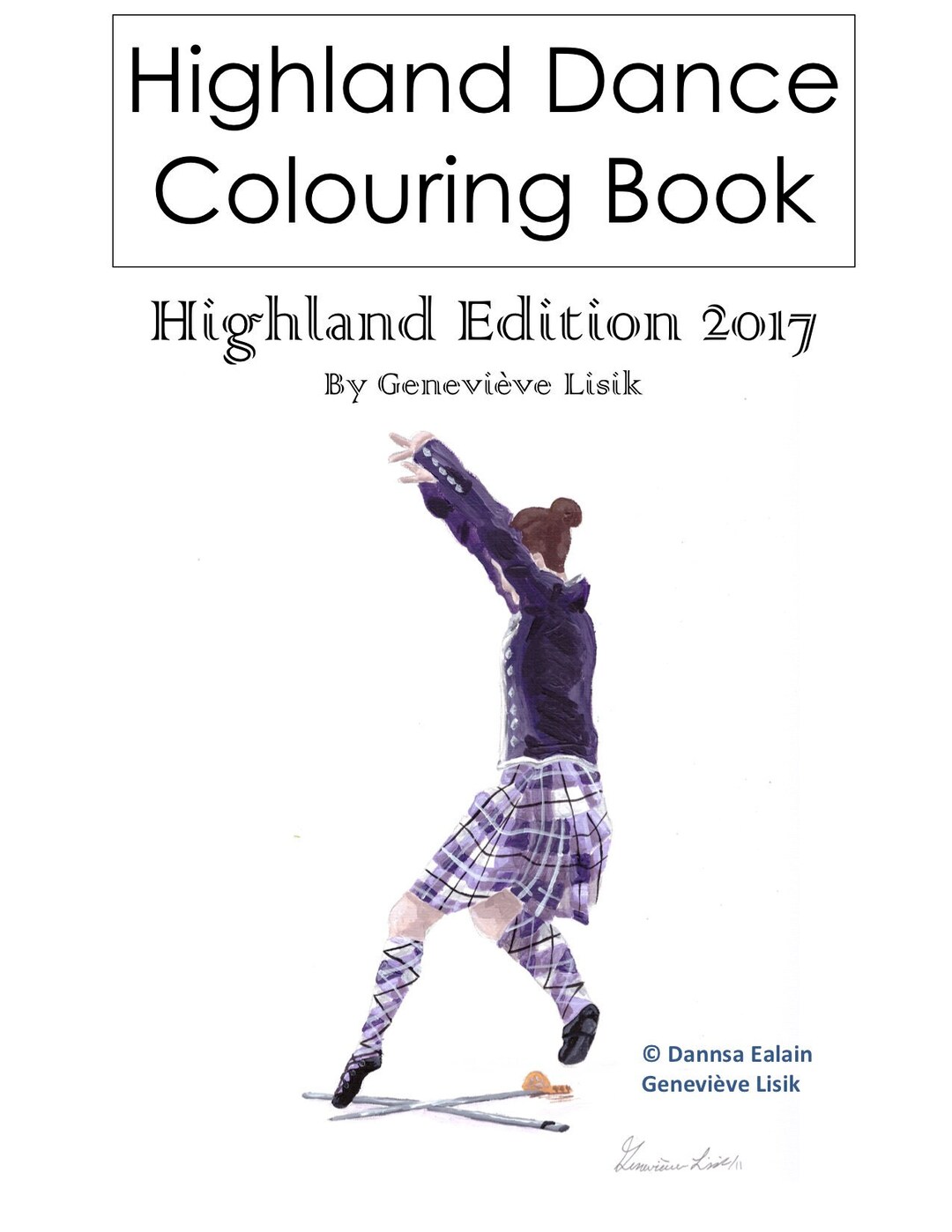 Highland Dance Colouring Book Highland Edition - Etsy