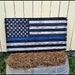 Thin Blue Line Flag Rustic Pallet Flag 36x19 1/2 - Etsy
