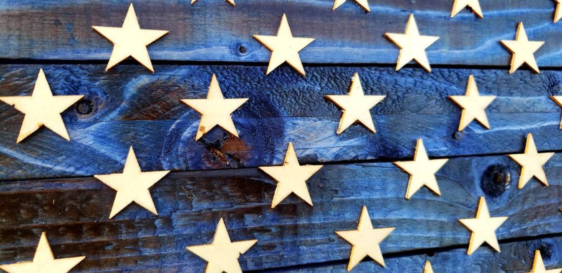 Rustic Wooden American Flag, Stained Flag Pallet Flag, Burnt American ...