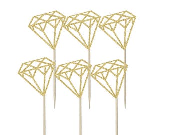 Diamond cake topper | Etsy