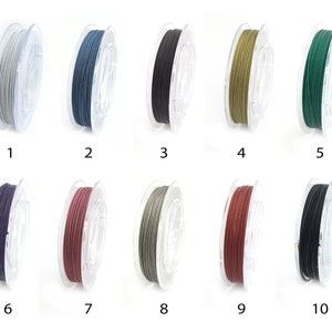 0.5 Nylon Coated Stainless Steel Wire, Beading Wire, Necklace Bracelet ...