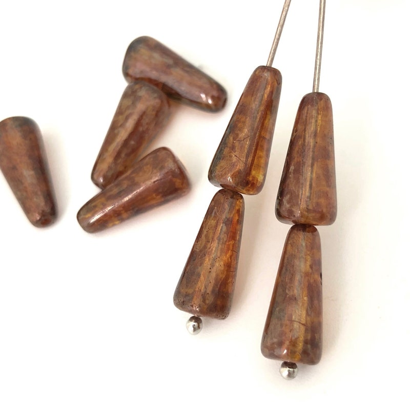 Glass Cone Beads - Etsy