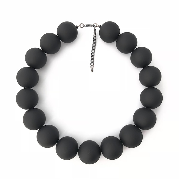 Large Bead Necklace - Etsy