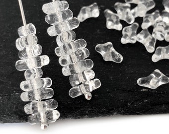 BEADS MEDIUM Coral Glass Chips A Pile of Beads Boho Gypsy - Etsy