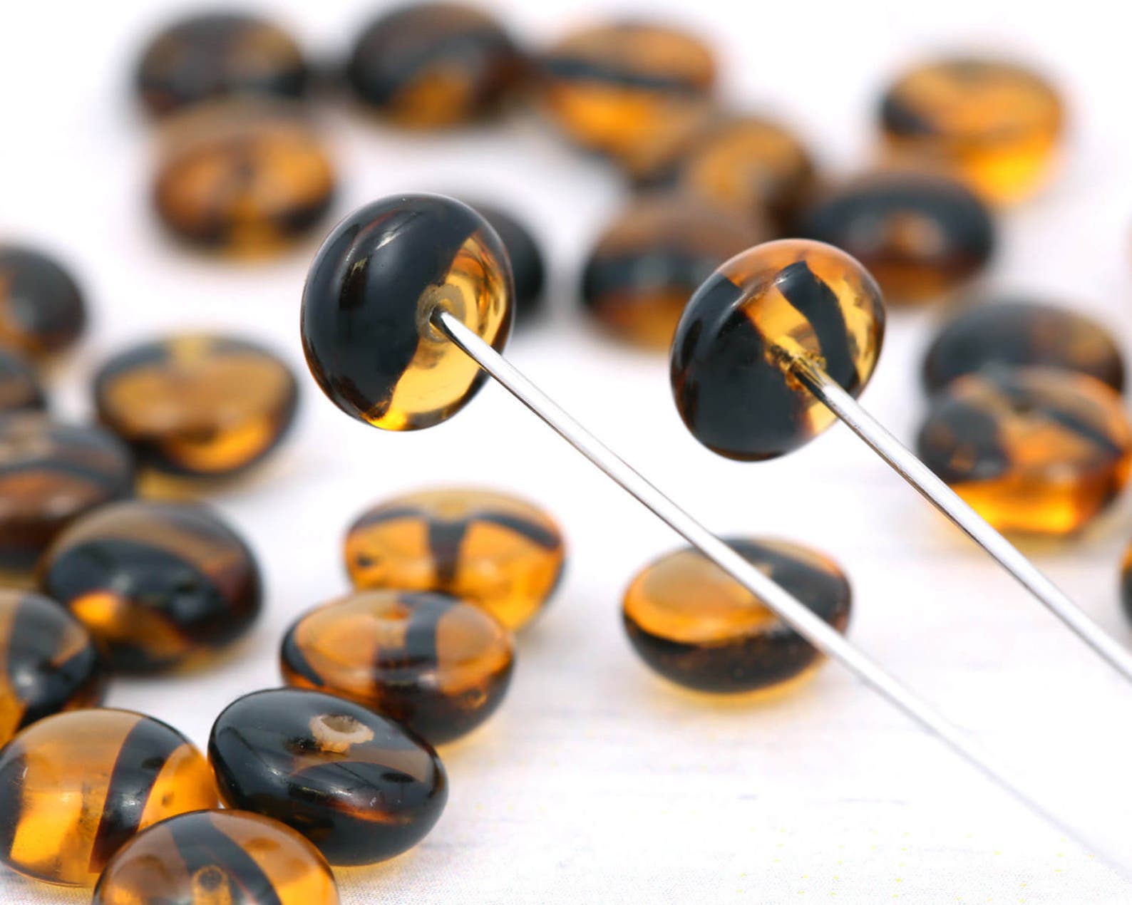 50 Tortoise Brown Cabochon, 8mm Small Cabochon, Round Glass Cabochon ...