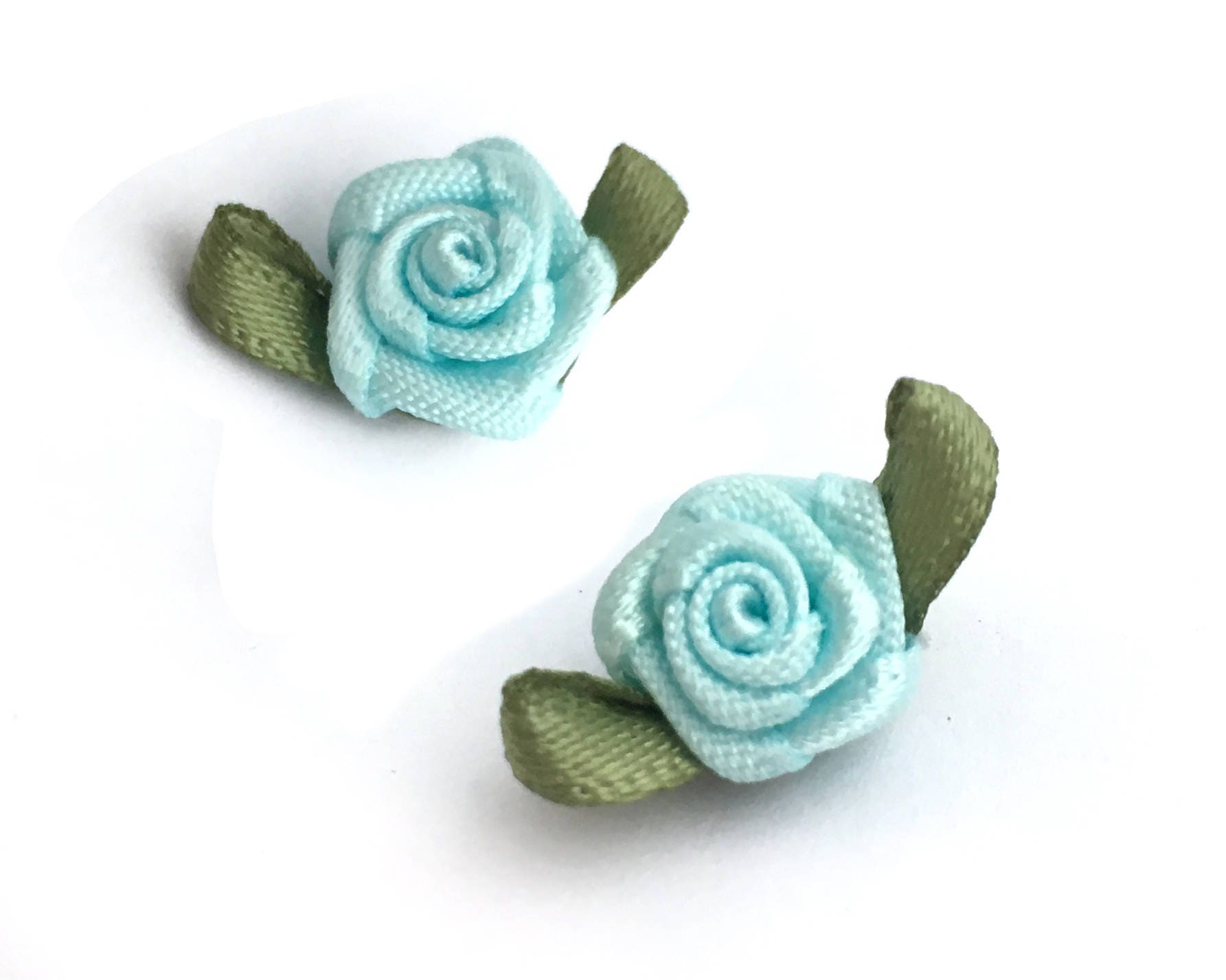 Sew on Ribbon Flowers Mini Bows Ribbon Roses Satin Roses - Etsy