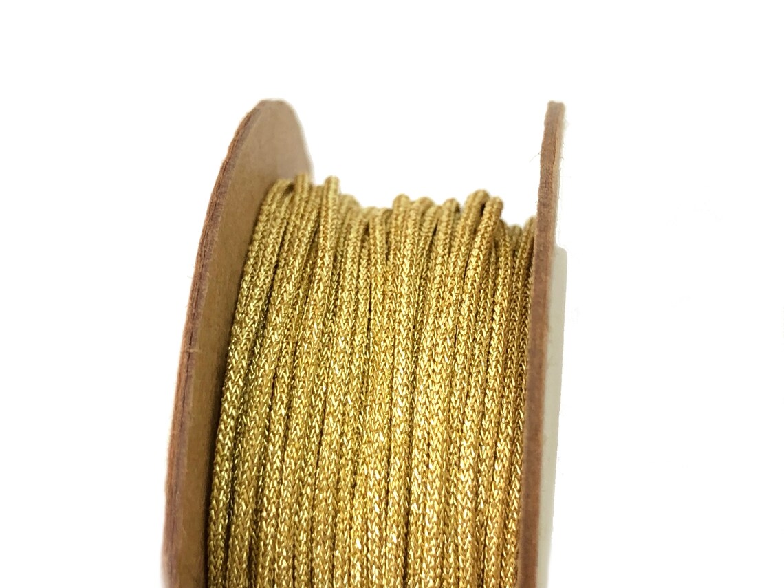 Cordón metálico de 1 mm cordón trenzado redondo cordón - Etsy España