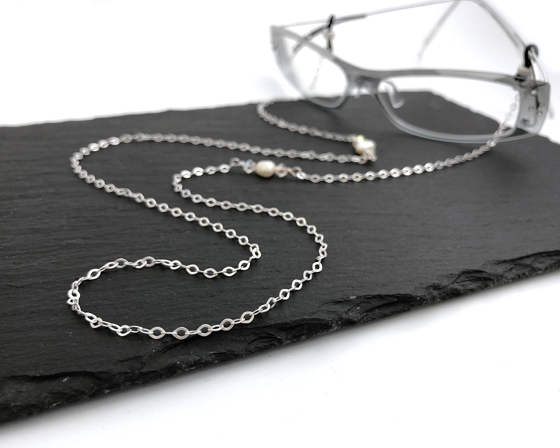 925 Silver Eyeglass Chain Eyeglass Necklace Eyeglass | Etsy