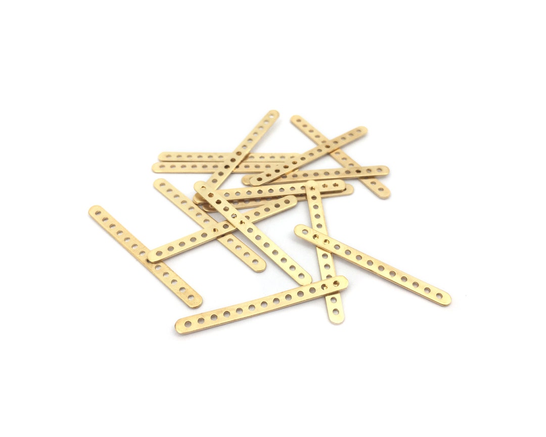 Gold Spacer Bar, Separator Bar, Jewelry Connector, End Bar, Multistrand ...