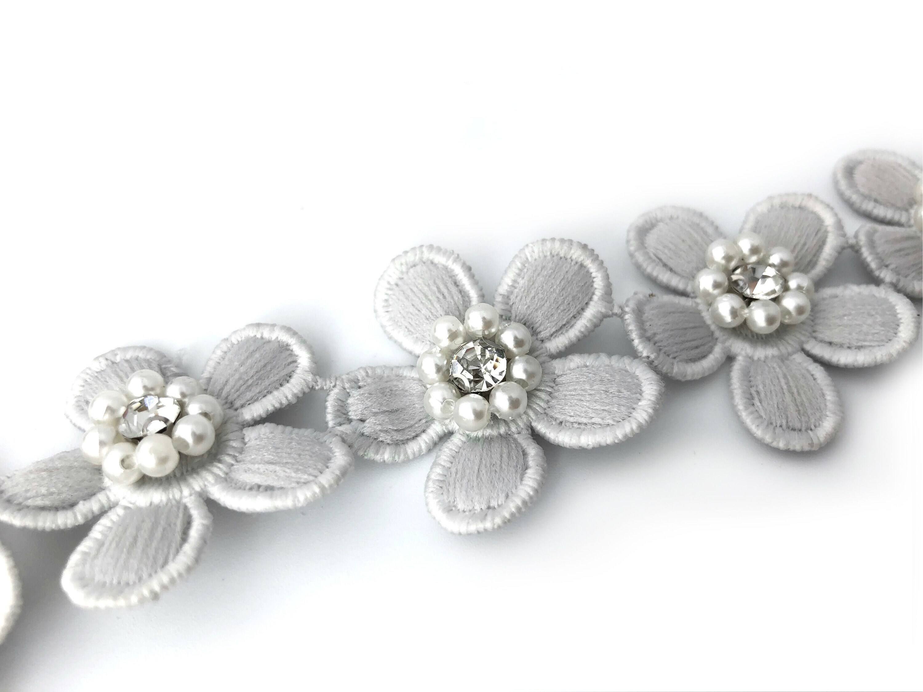 5 Embroidered Flower Patch 35mm Flower Applique Sew On | Etsy