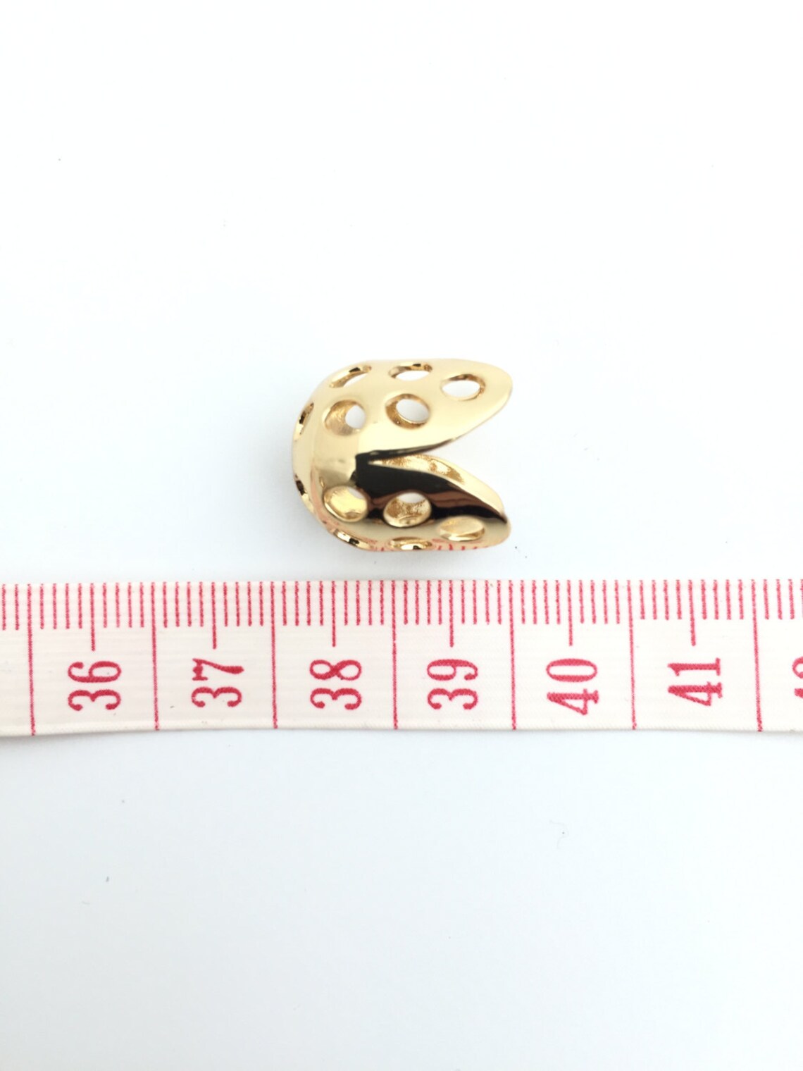 4 Large Tassel Caps Cord End Caps Perforated Brass Findings - Etsy