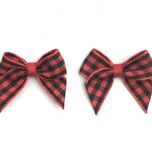 Tiny Checker Bow, Plaid Bow, Mini Butterfly Bow, Ribbon Bow, Hair Bow ...