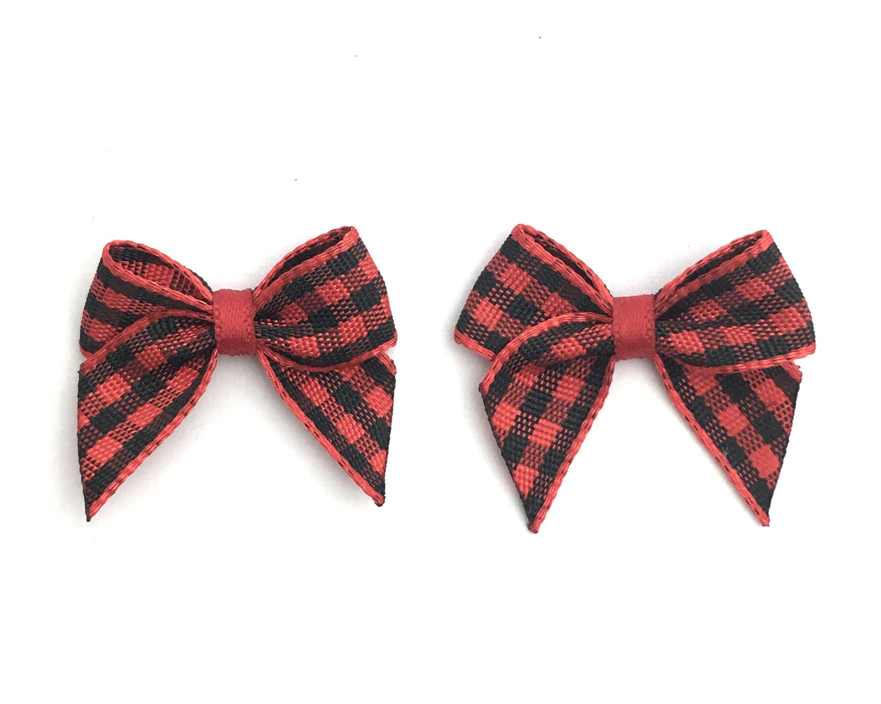 Tiny Checker Bow Plaid Bow Mini Butterfly Bow Ribbon Bow | Etsy