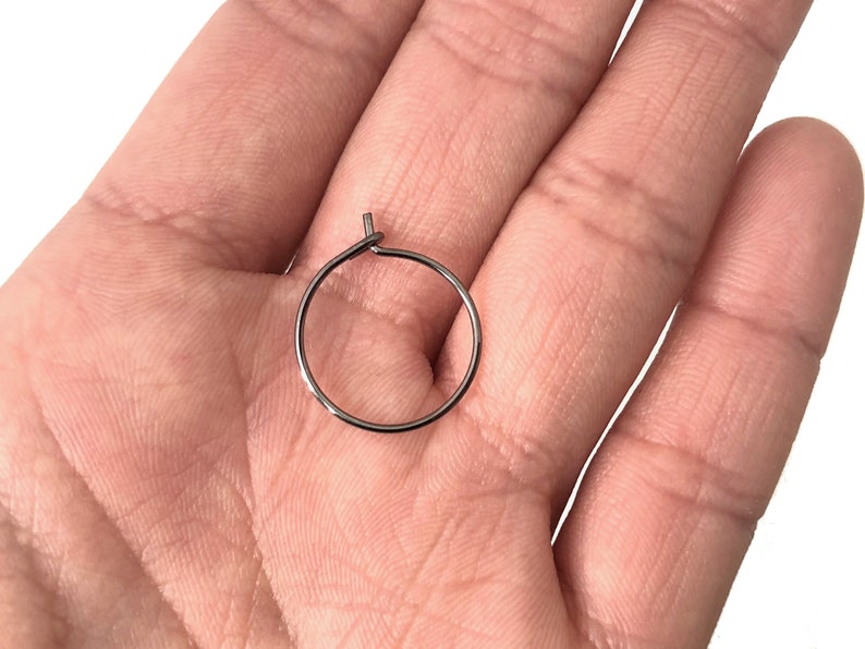 30pcs Earring Loops 15mm Circle Earring Hoop Wine Glass | Etsy